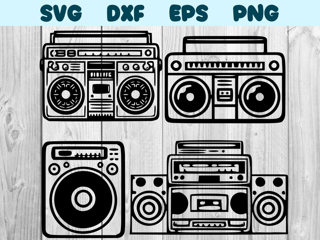 Boombox Svg Boombox Png Cool Boombox Clipart Customizable Boombox ...