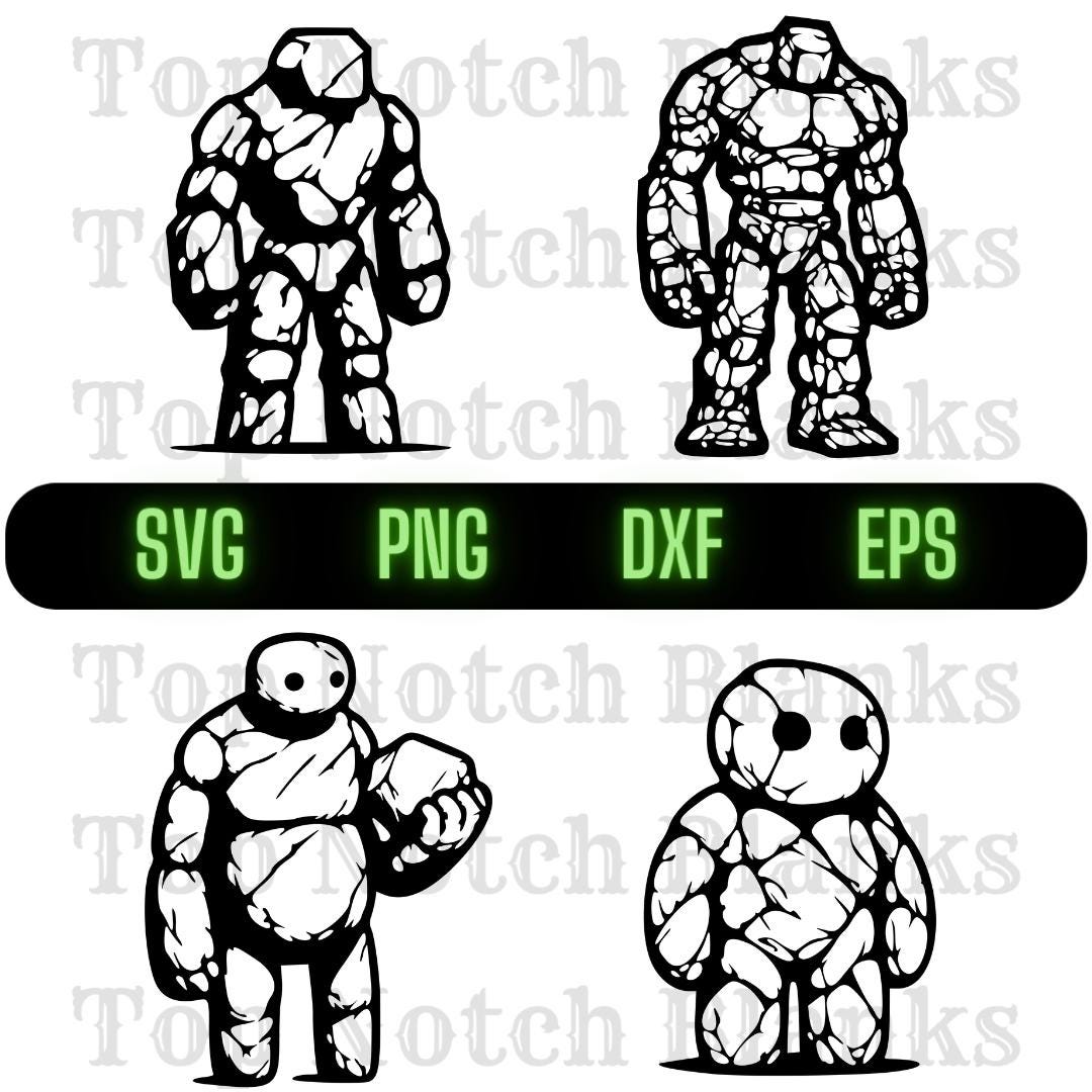 Golem Svg Cool Golem Png Stone Golem Clipart Badass Golem Vector Bundle ...