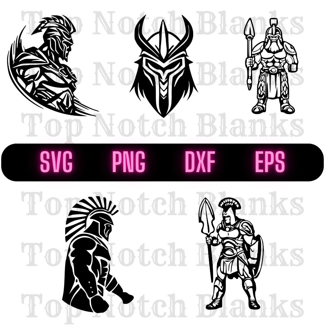 Warrior Svg Warrior Png Warrior Clipart Warrior Vector Bundle Pack ...