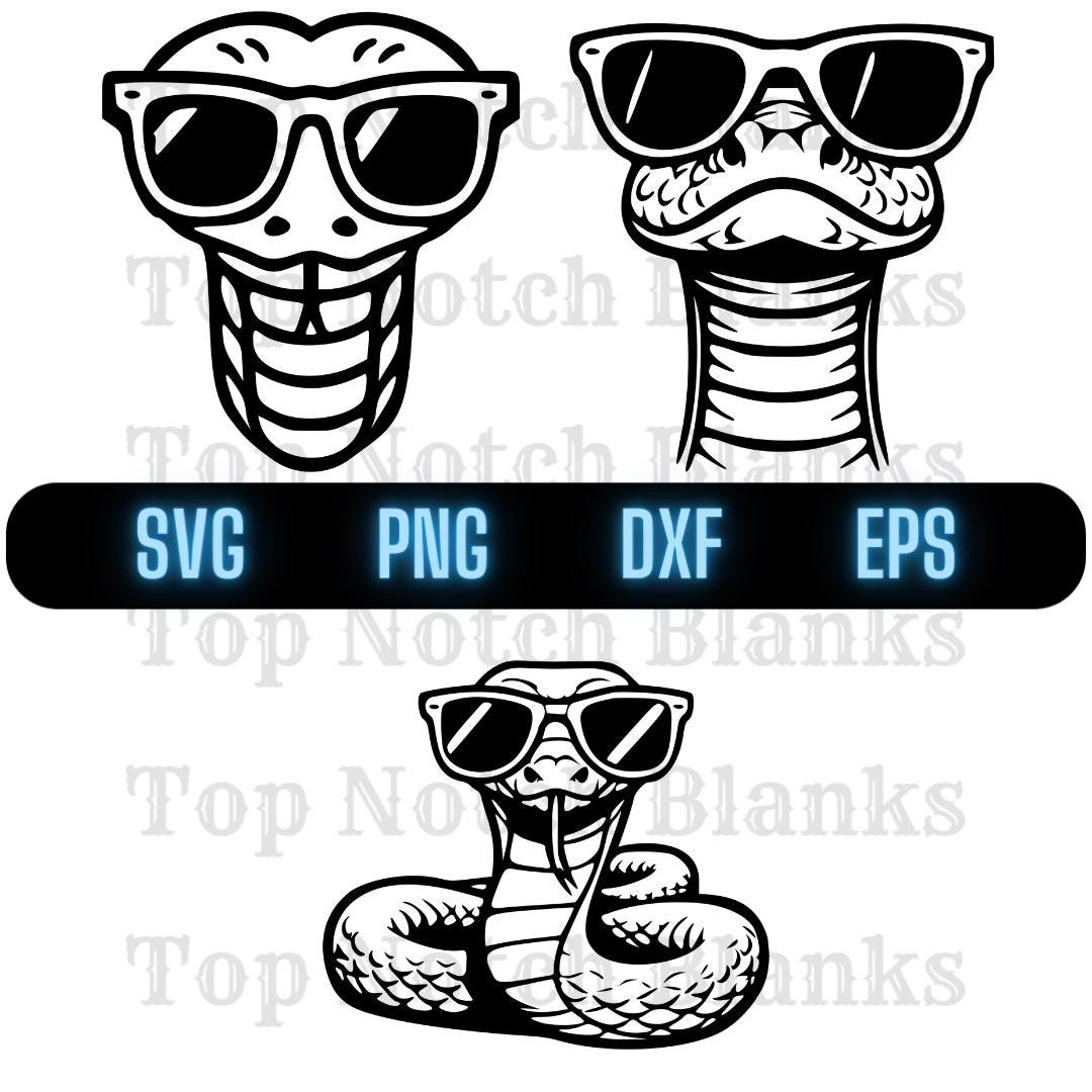 Snake Wearing Sunglasses Svg Snake With Sunglasses Png Snake Clipart ...