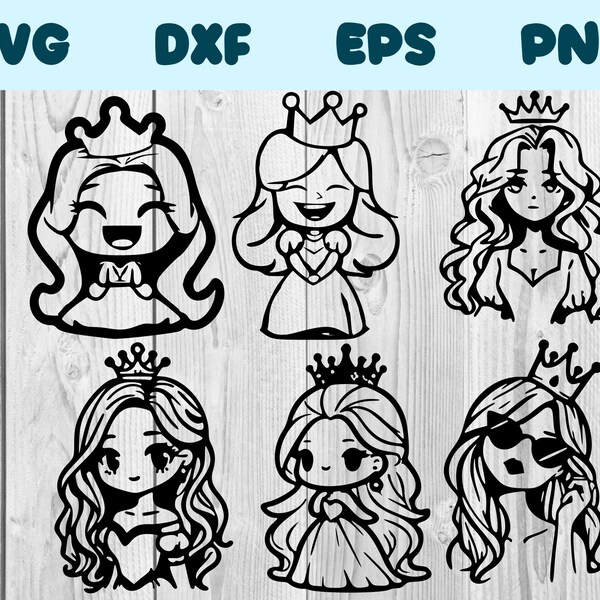 Princess Clipart - Etsy