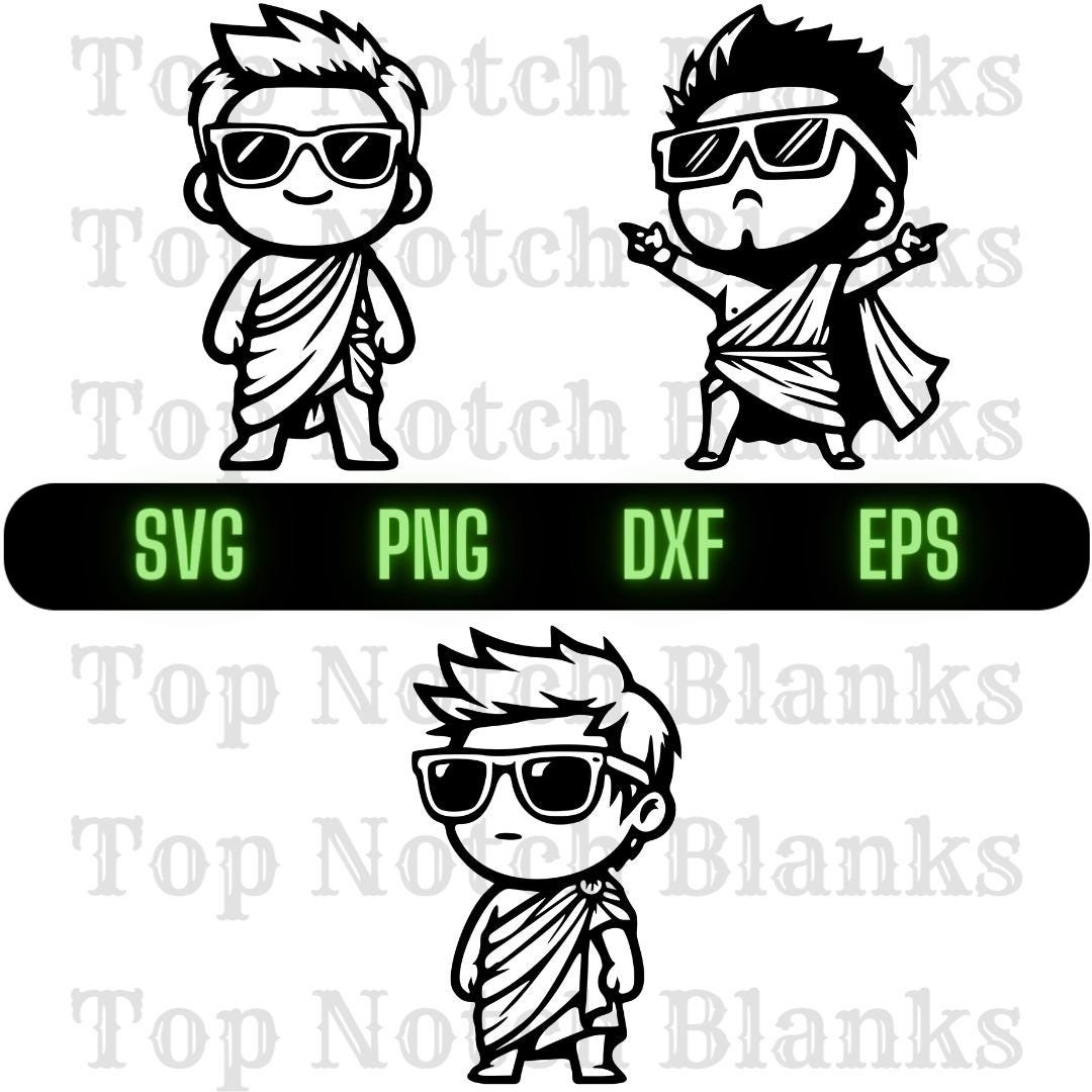 Toga Bro Wearing Sunglasses Svg Toga Png Guy in A Toga Clipart Toga Guy ...