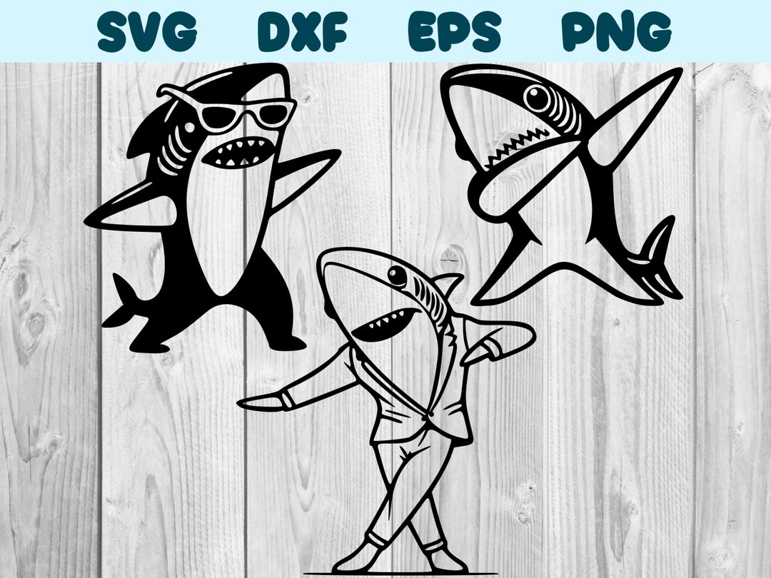 Shark Dancing With Sunglasses Svg Shark Dance Png Dancing Shark Clipart ...