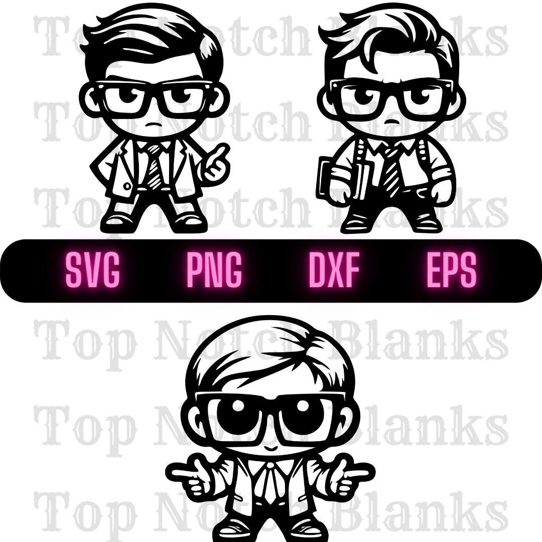 Nerd Svg Cool Nerd Png Hansome Nerd Clipart Badass Nerd Vector Bundle ...