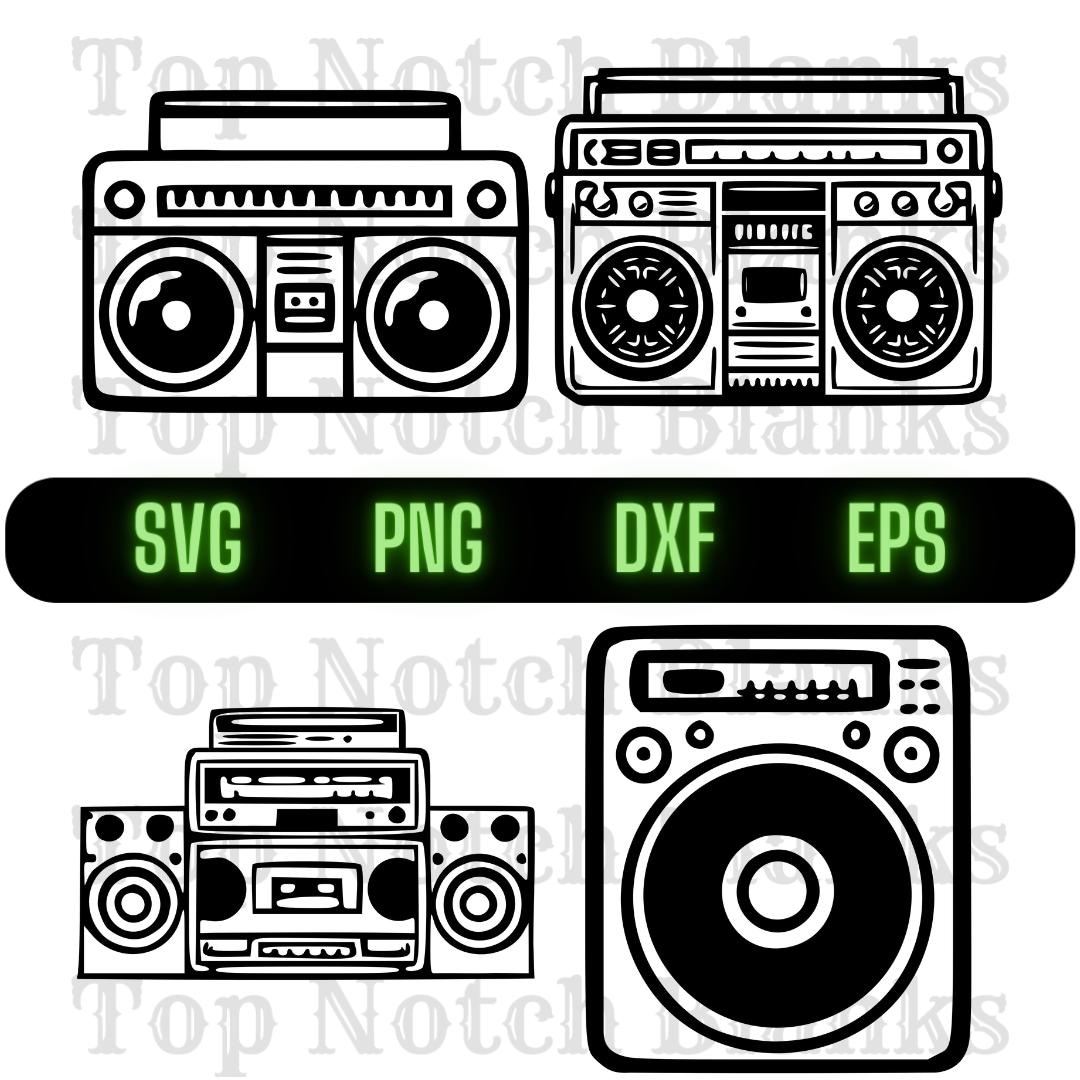 Boombox Svg Boombox Png Cool Boombox Clipart Customizable Boombox ...