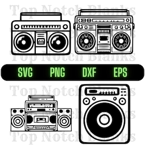 Boombox Svg Boombox Png Cool Boombox Clipart Customizable Boombox ...