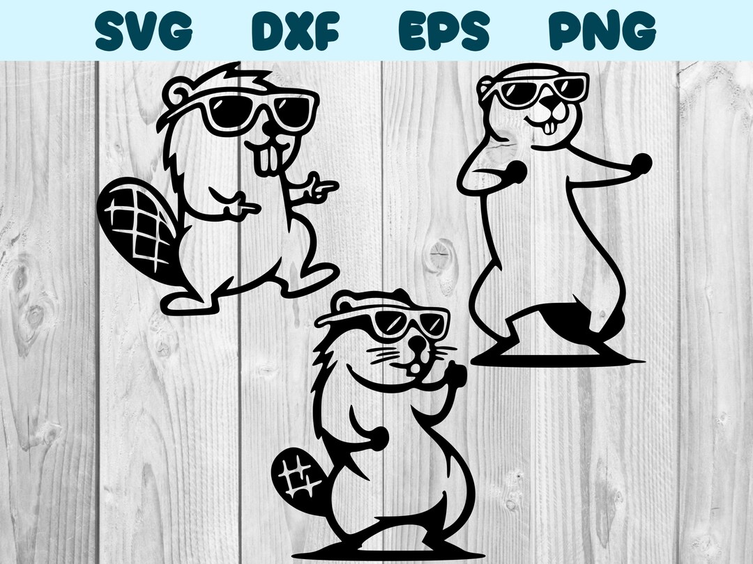 Beaver Dancing With Sunglasses Svg Beaver Dance Png Dancing Beaver ...