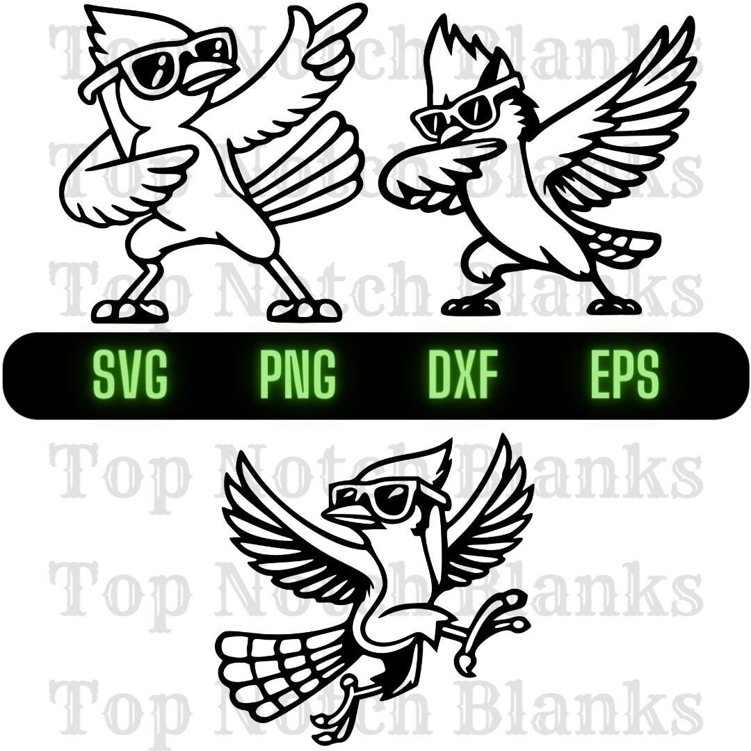 Blue Jay Dancing With Sunglasses Svg Blue Jay Dance Png Dancing Blue ...