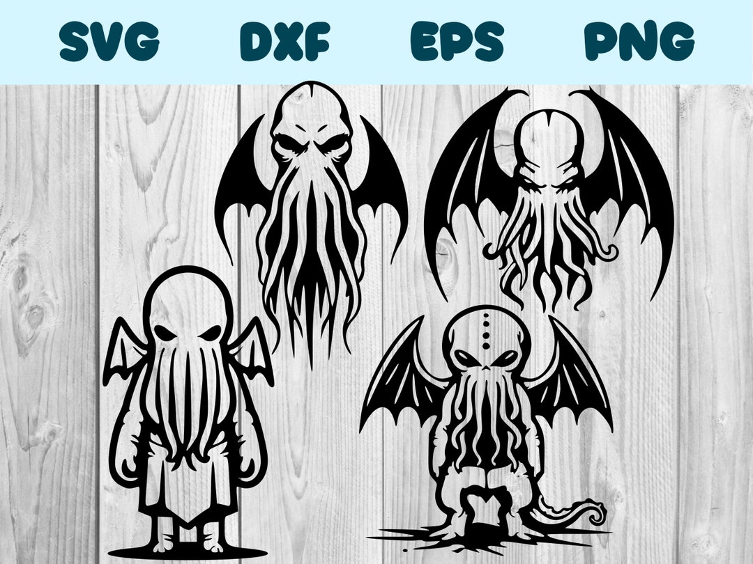 Cthulhu Svg Cthulhu Png Badass Cthulhu Clipart Cool Cthulhu Vector ...