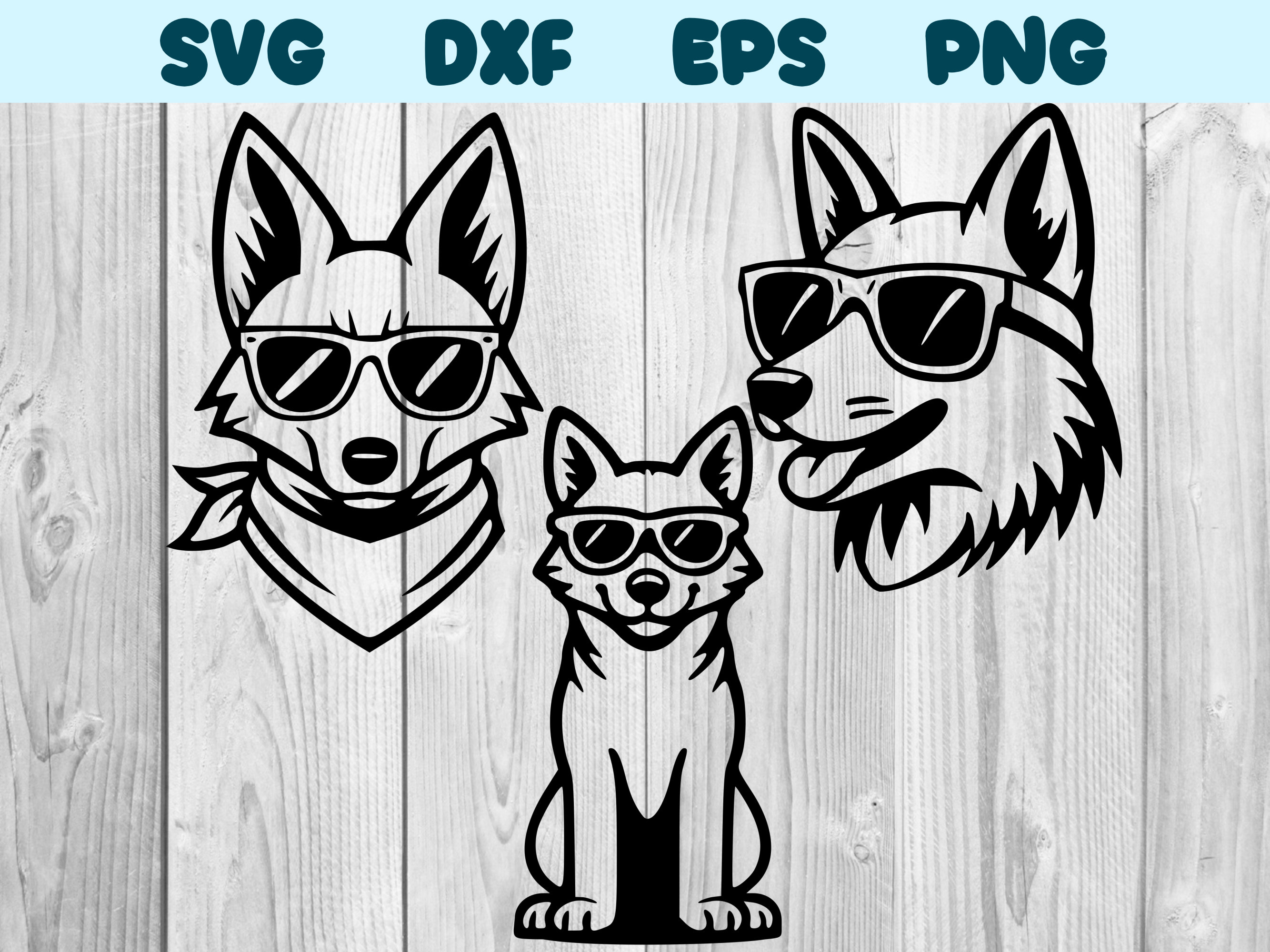 Dingo With Sunglasses Svg Dingo Wearing Glasses Png Dingo With Glasses ...