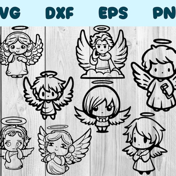 Angel Svg - Etsy