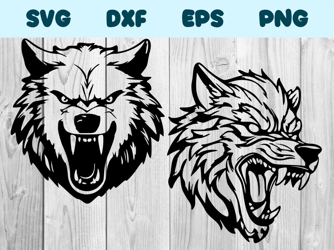 Wolf Svg Angry Wolf Png Angry Wolf Clipart Angry Wolf Vector - Etsy