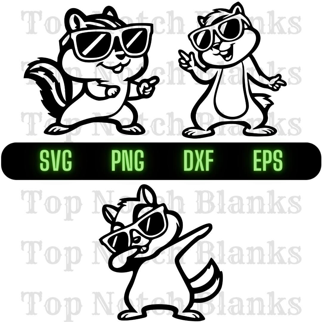 Chipmunk Dancing With Glasses Svg Chipmunk Dance Png Dancing Chipmunk ...