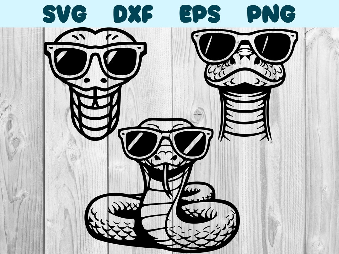 Snake Wearing Sunglasses Svg Snake With Sunglasses Png Snake Clipart ...