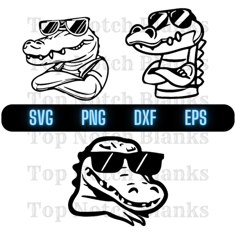 Alligator Clip Art - Etsy