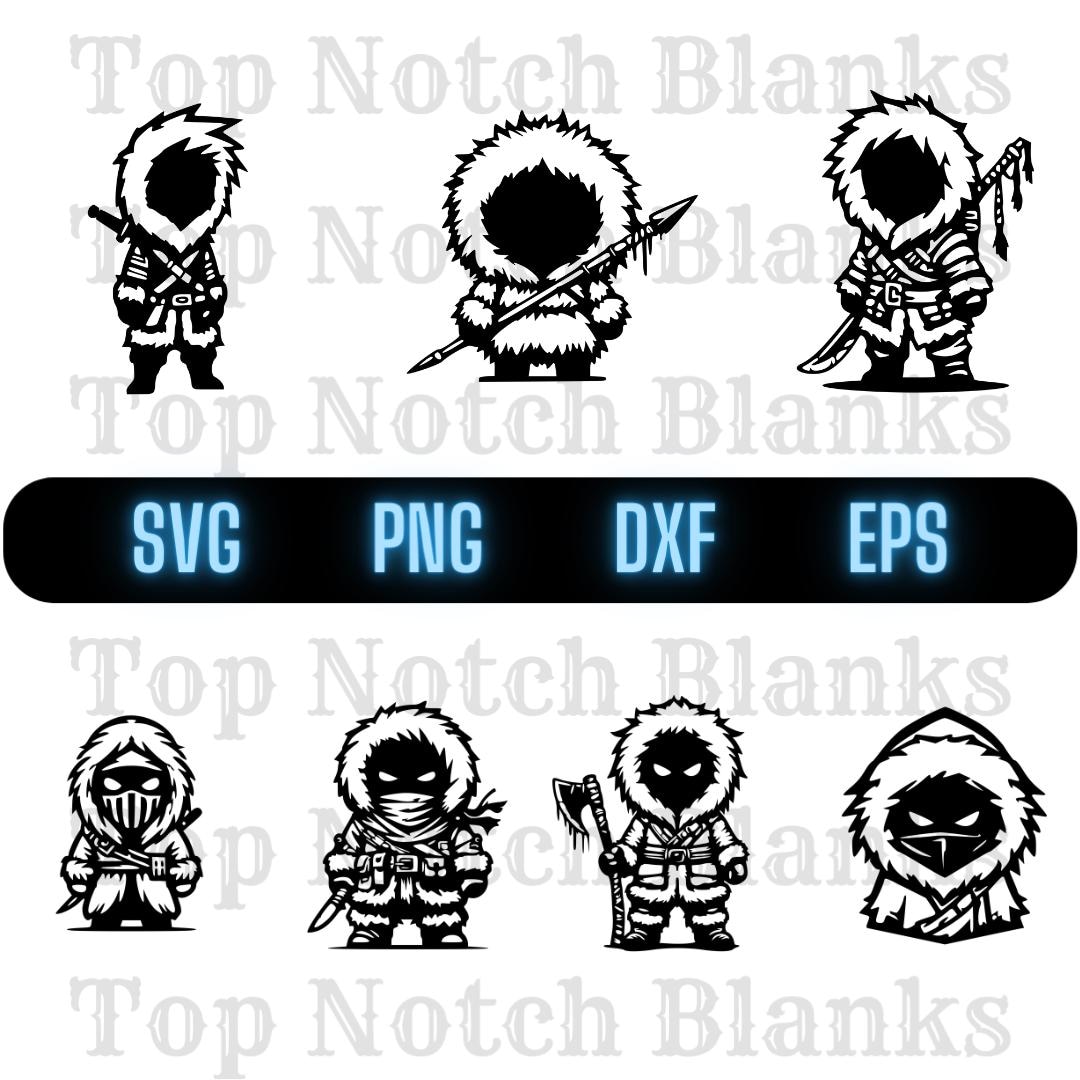 Eskimo Warrior Svg Badass Arctic Warrior Png Cool Eskimo Clipart Arctic ...