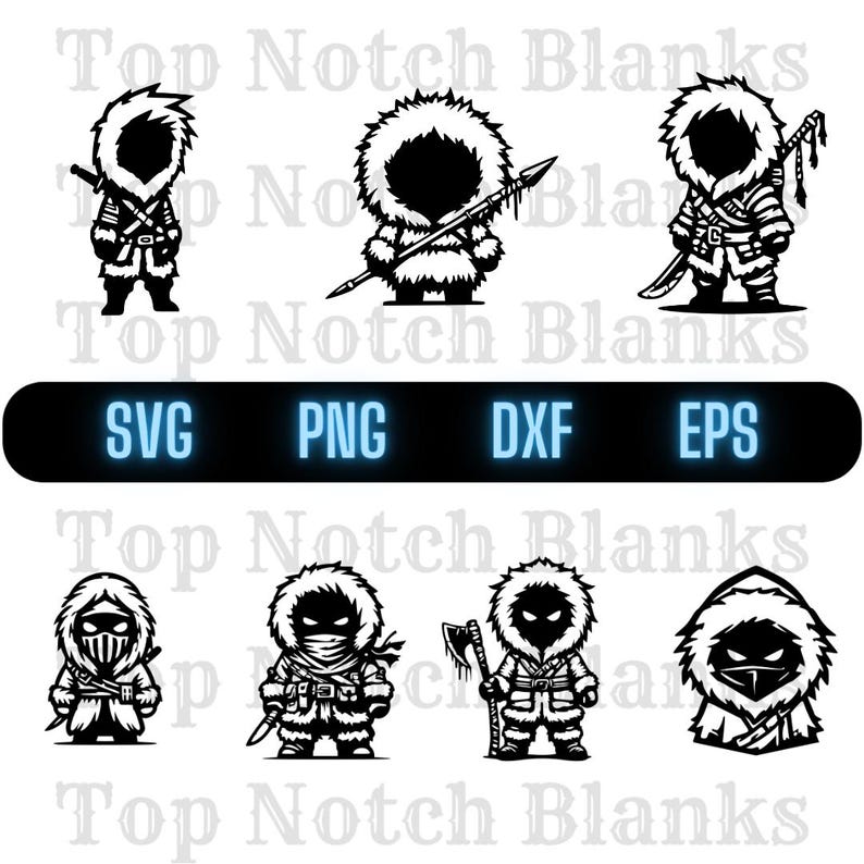 Eskimo Warrior Svg Badass Arctic Warrior Png Cool Eskimo Clipart Arctic ...