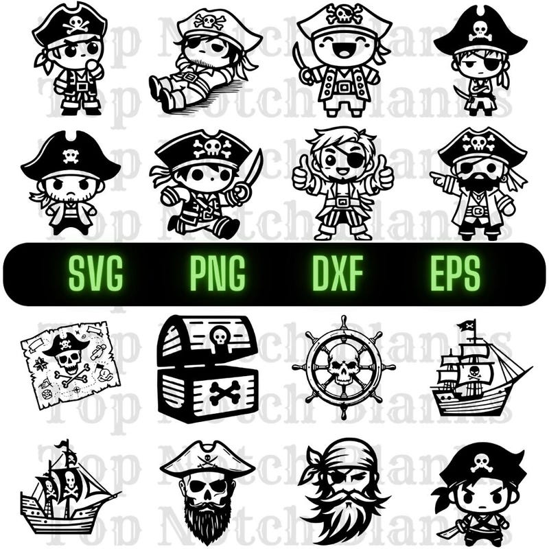 Pirate Svg - Etsy