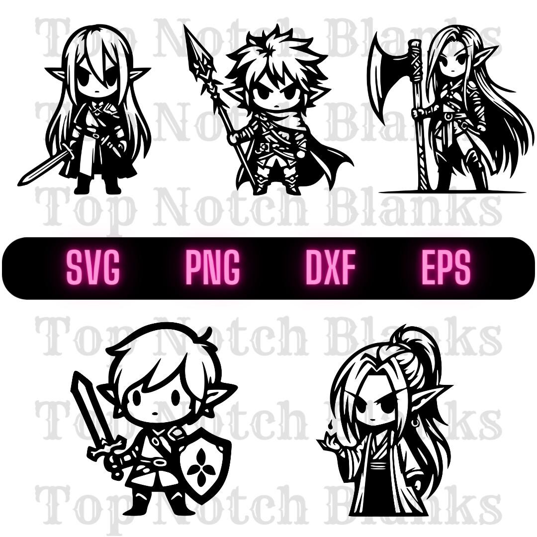 Elven Warrior Svg Badass Elf Png Elf Warrior Clipart Elven Warrior ...