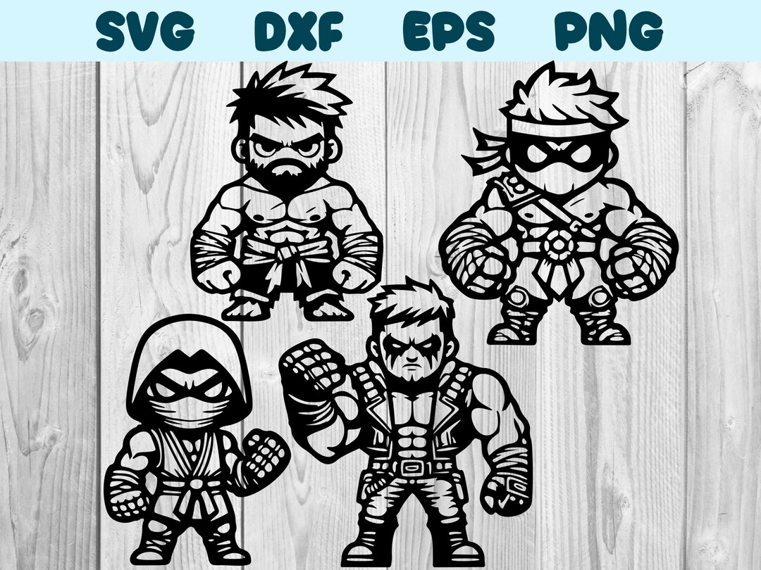 Fighter Svg Cartoon Fighter Png Badass Fighter Clipart Cool Fighter ...