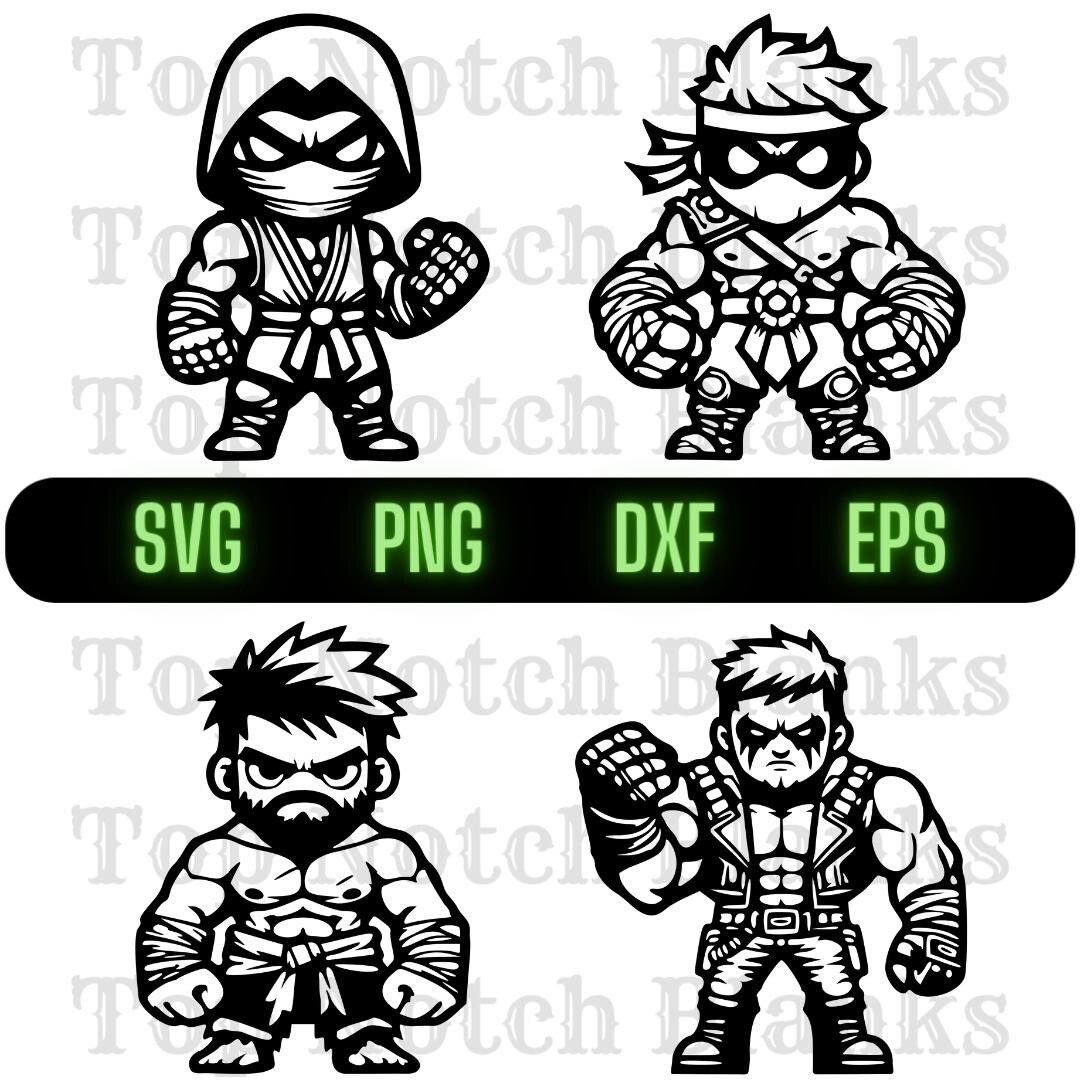 Fighter Svg Cartoon Fighter Png Badass Fighter Clipart Cool Fighter ...
