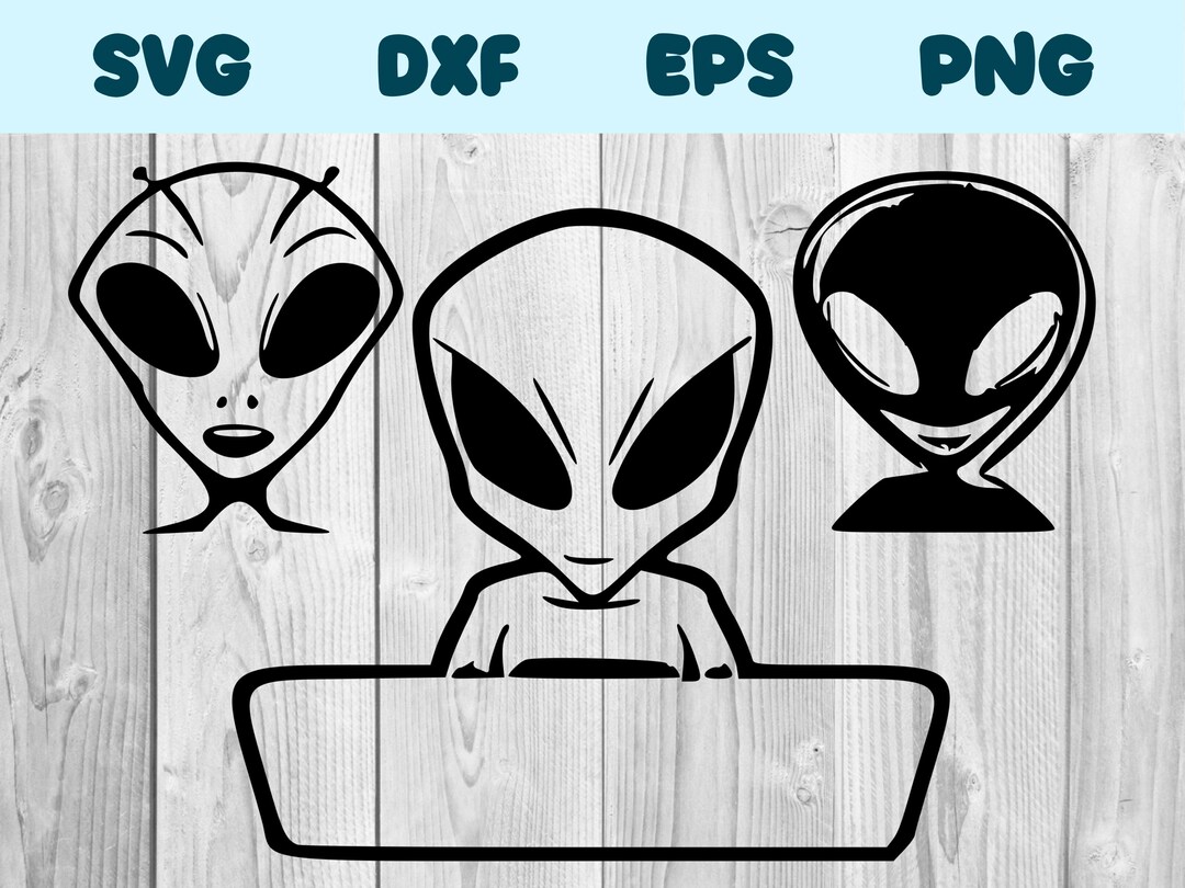 Alien Svg Alien Png Alien Clipart Alien Vector Bundle Pack - Etsy