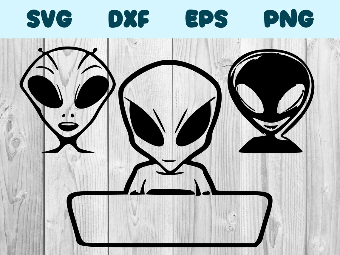 Alien Svg Alien Png Alien Clipart Alien Vector Bundle Pack - Etsy
