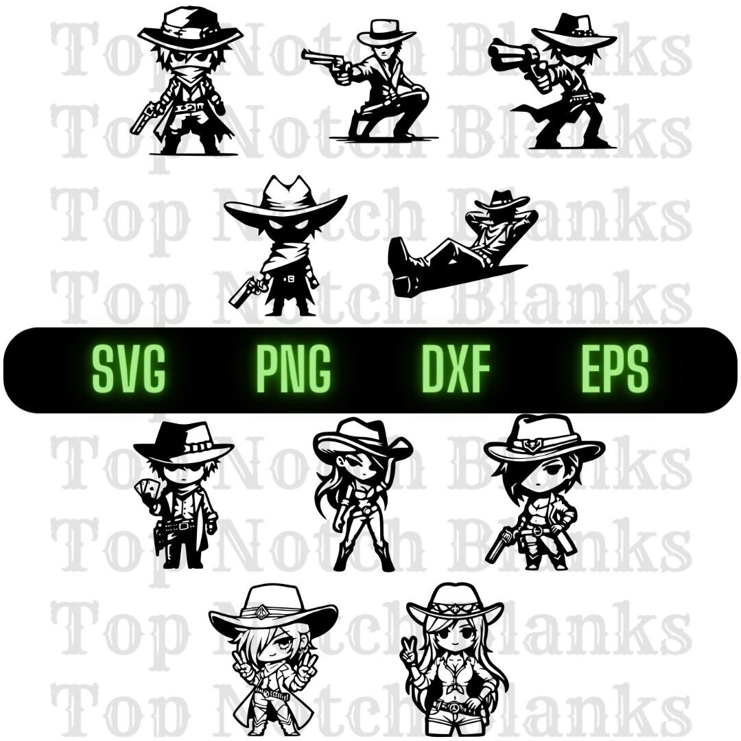 Cowboy Svg Cartoon Cowboy Png Cool Cowboy Clipart Badass Cowboy Vector ...