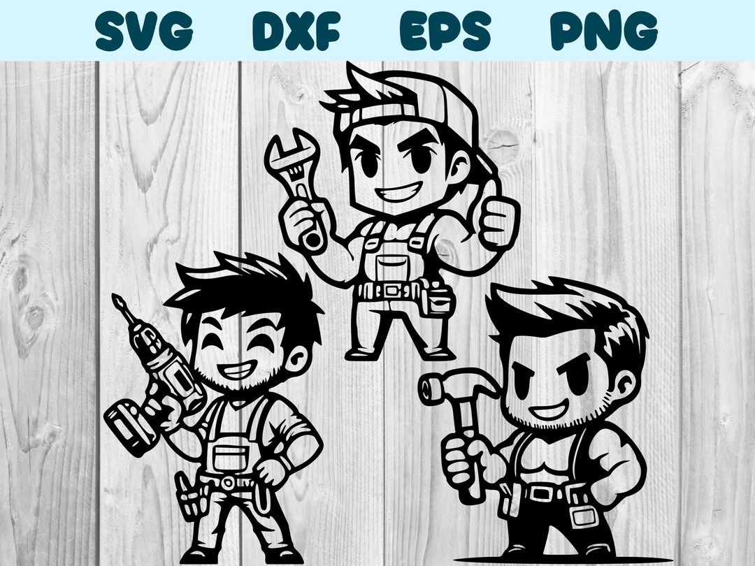 Handyman Svg Cool Handyman Png Badass Handyman Clipart Cartoon Handyman ...