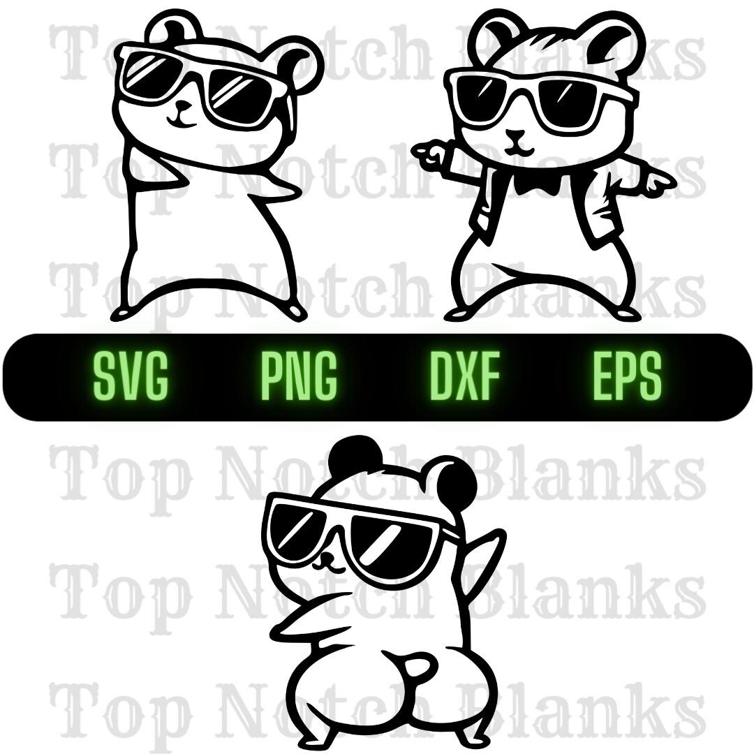 Hamster Dancing With Glasses Svg Hamster Dance Png Dancing Hamster ...