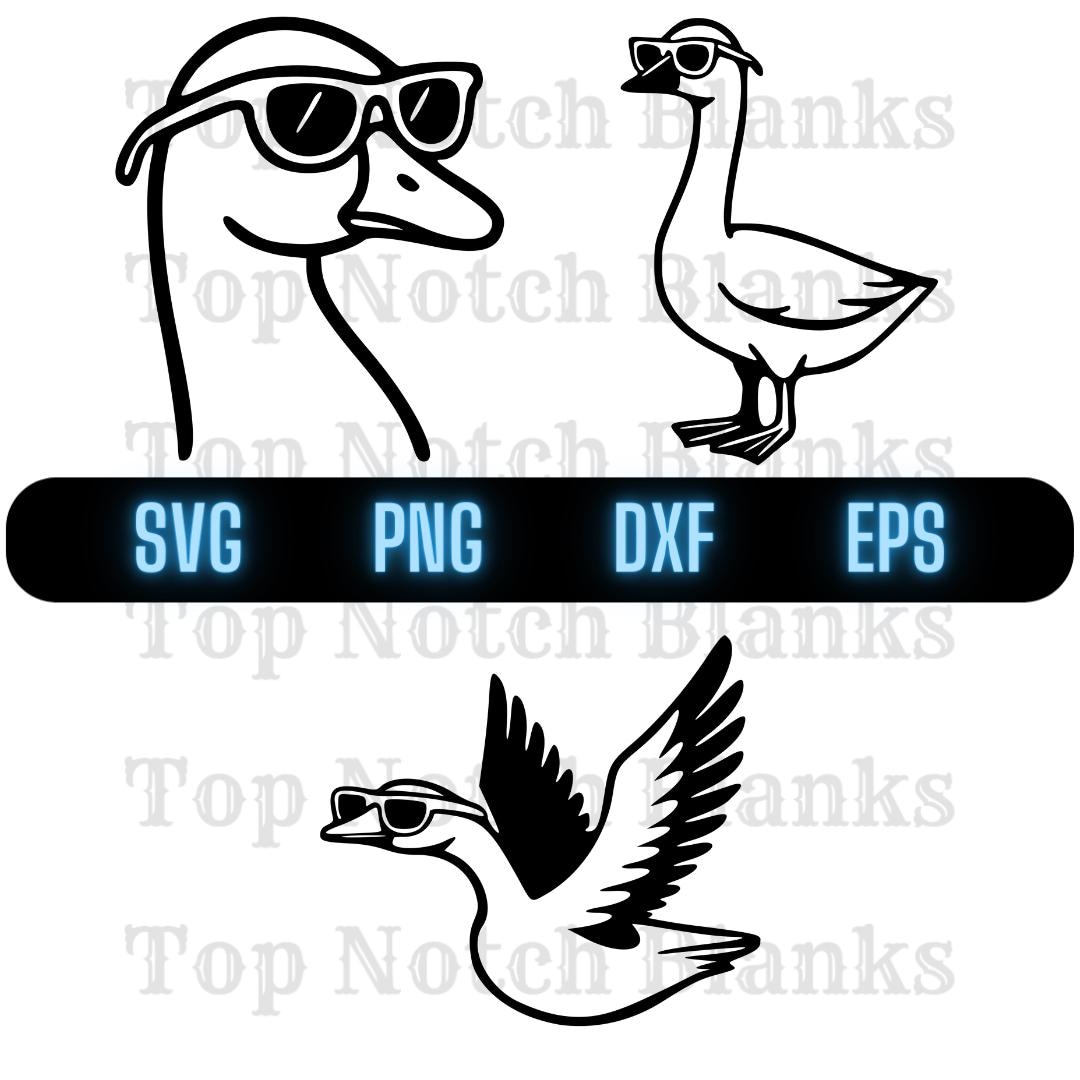 Goose With Sunglasses Svg Goose Wearing Glasses Png Goose With Glasses ...