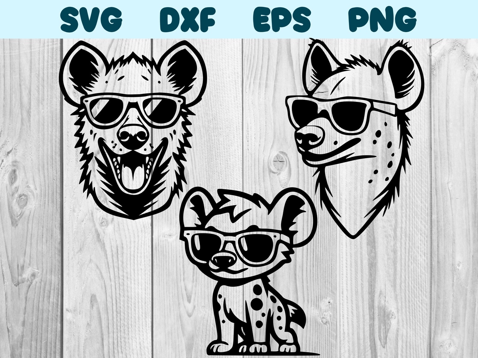 Hyena Wearing Sunglasses Svg Hyena With Sunglasses Png Hyena Clipart ...