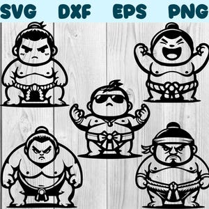Sumo Wrestler Svg Sumo Wrestler Png Cool Sumo Clipart Badass Sumo ...