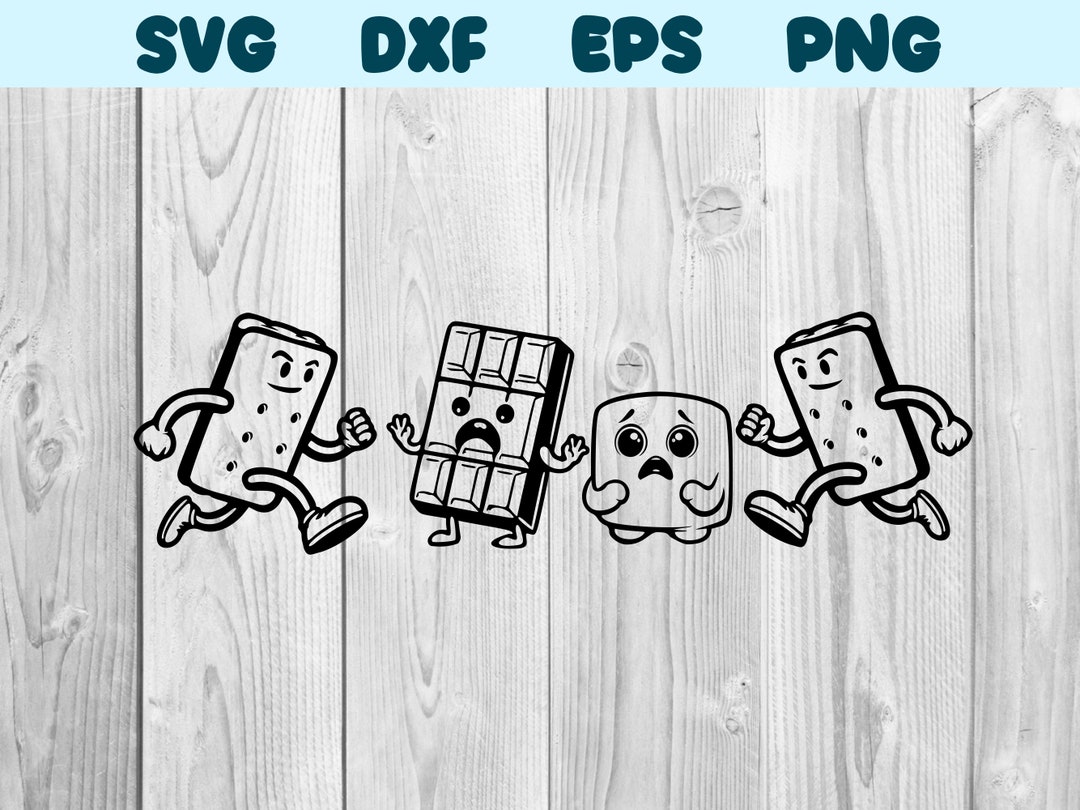 Smore Svg Cartoon Smore Png Smore Clipart Cool Smore Vector Bundle Pack ...