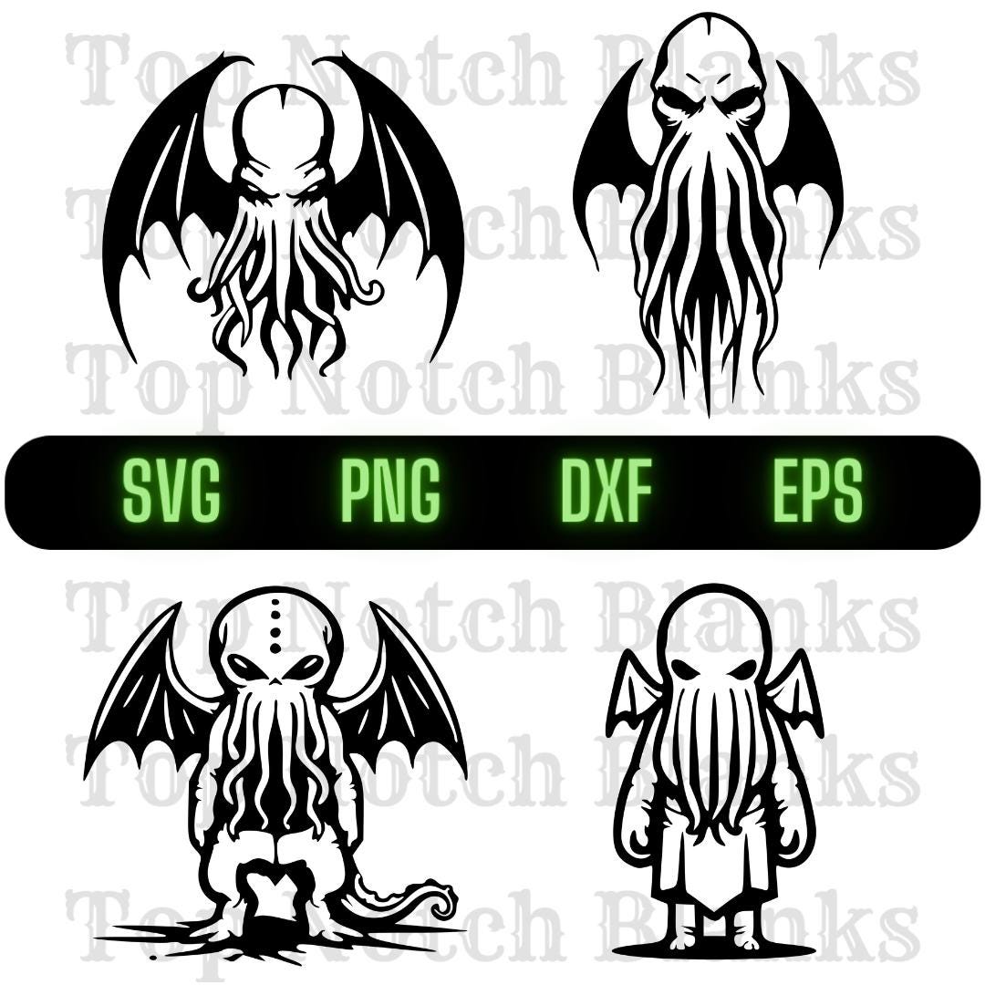 Cthulhu Svg Cthulhu Png Badass Cthulhu Clipart Cool Cthulhu Vector ...