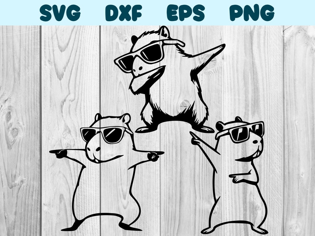 Capybara Dancing With Glasses Svg Capybara Dance Png Dancing Capybara ...