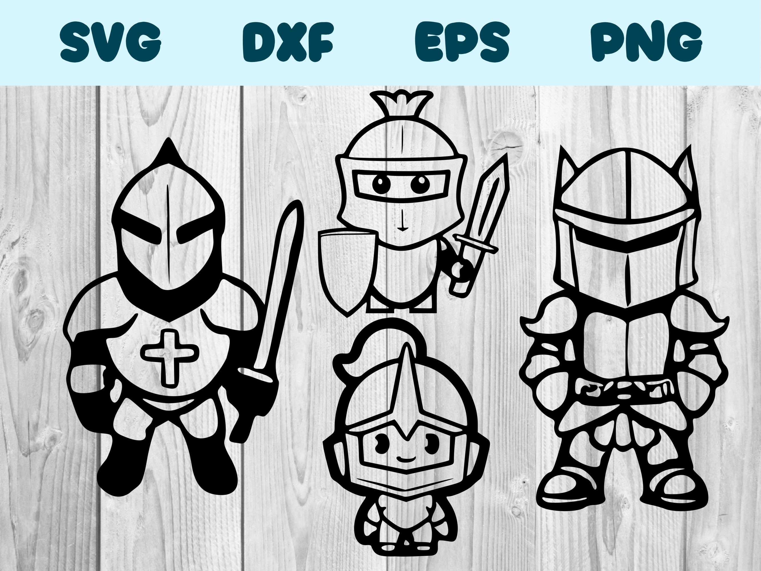 Knight Svg Cartoon Knight Png Cute Knight Clipart Cool Knight - Etsy