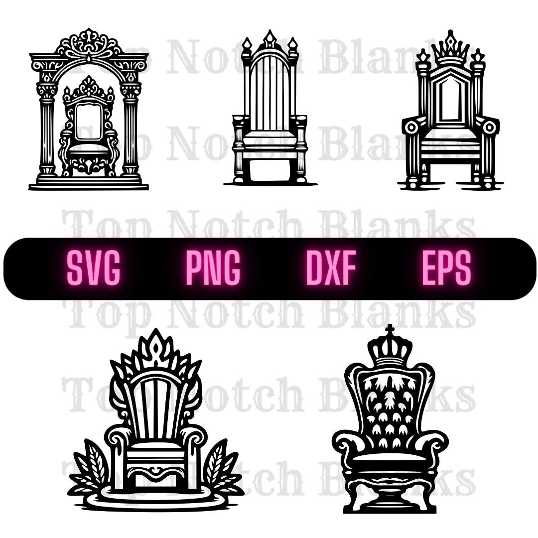 Throne Svg Cool Throne Png Throne Clipart Royal Throne Vector Bundle ...