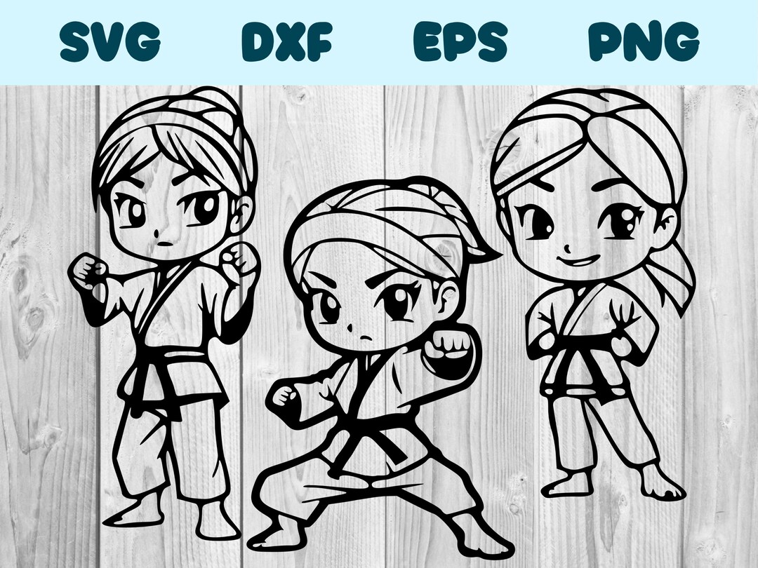 Karate Girl Svg Karate Fighter Png Karate Clipart Karate Kid Vector ...