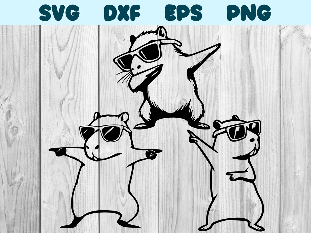 Capybara Dancing With Glasses Svg Capybara Dance Png Dancing Capybara ...