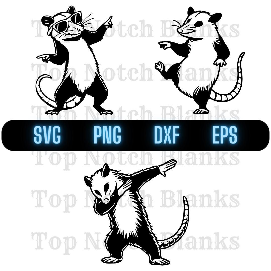 Opossum Dancing With Glasses Svg Opossum Dance Png Dancing Opossum ...