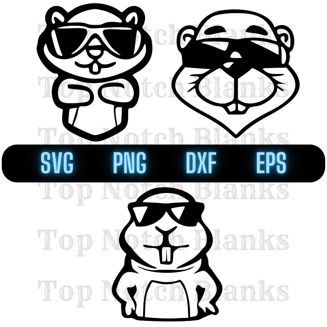 Gopher Wearing Sunglasses Svg Gohper With Glasses Png Groundhog Clipart ...