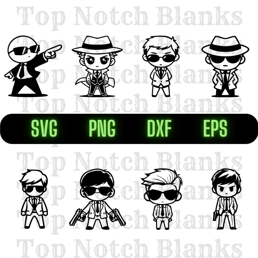 Secret Agent Svg Special Agent Png Cool Agent Clipart Badass Secret ...