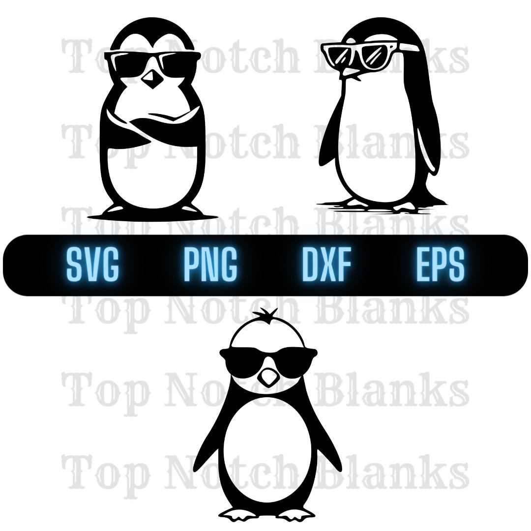 Penguin With Sunglasses Svg Penguin With Glasses Png Sunglasses Penguin ...