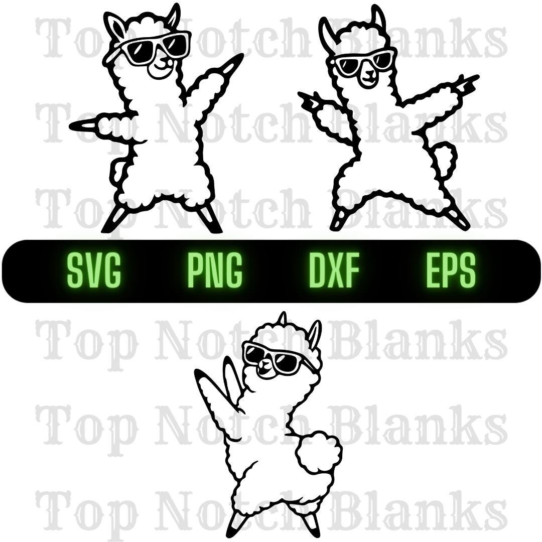 Alpaca Dancing With Sunglasses Svg Alpaca Dance Png Dancing Alpaca ...