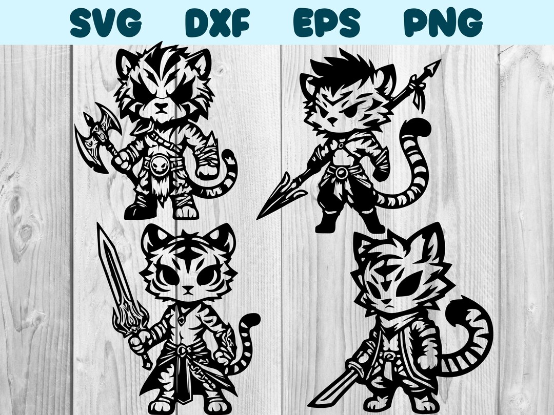 Tiger Warrior Svg Badass Tiger Warrior Png Tiger Warrior Clipart Tiger ...