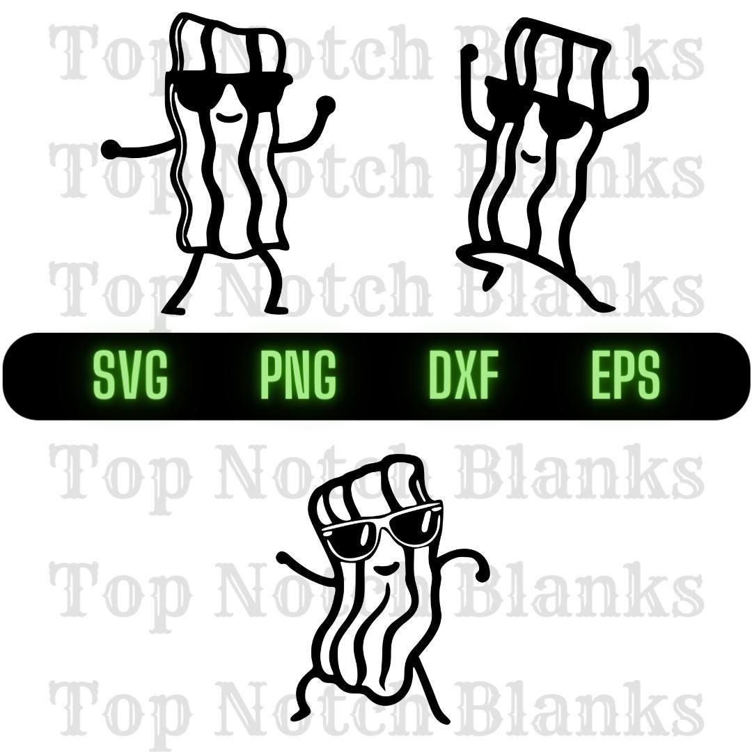 Bacon Wearing Sunglasses Svg Bacon With Sunglasses Png Bacon Dancing ...