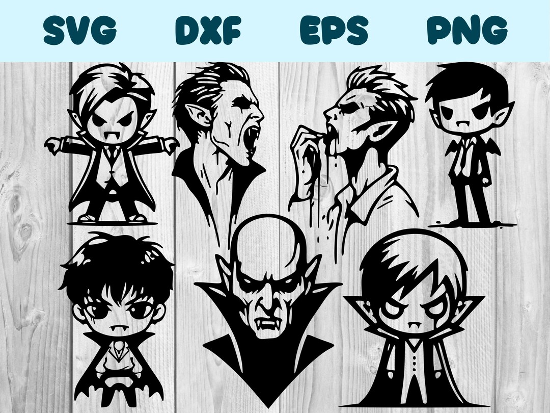 Vampire Svg Scary Vampire Png Cool Vampire Clipart Badass - Etsy