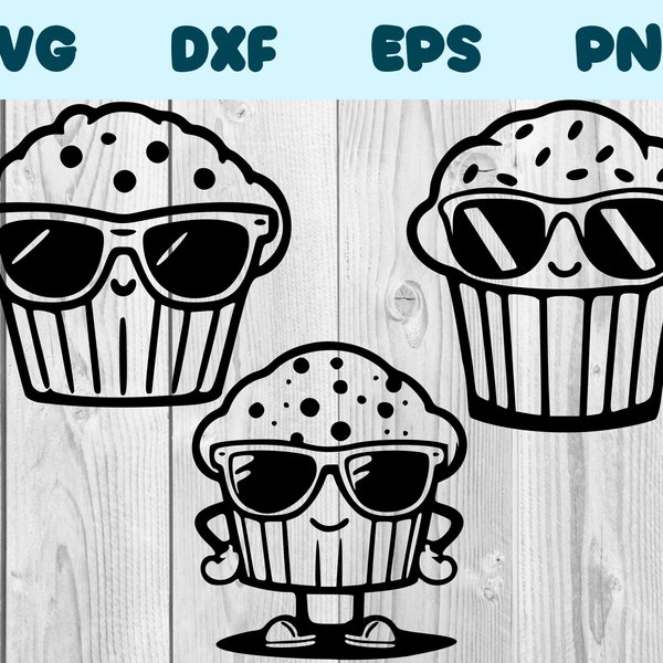 Muffin Clipart - Etsy