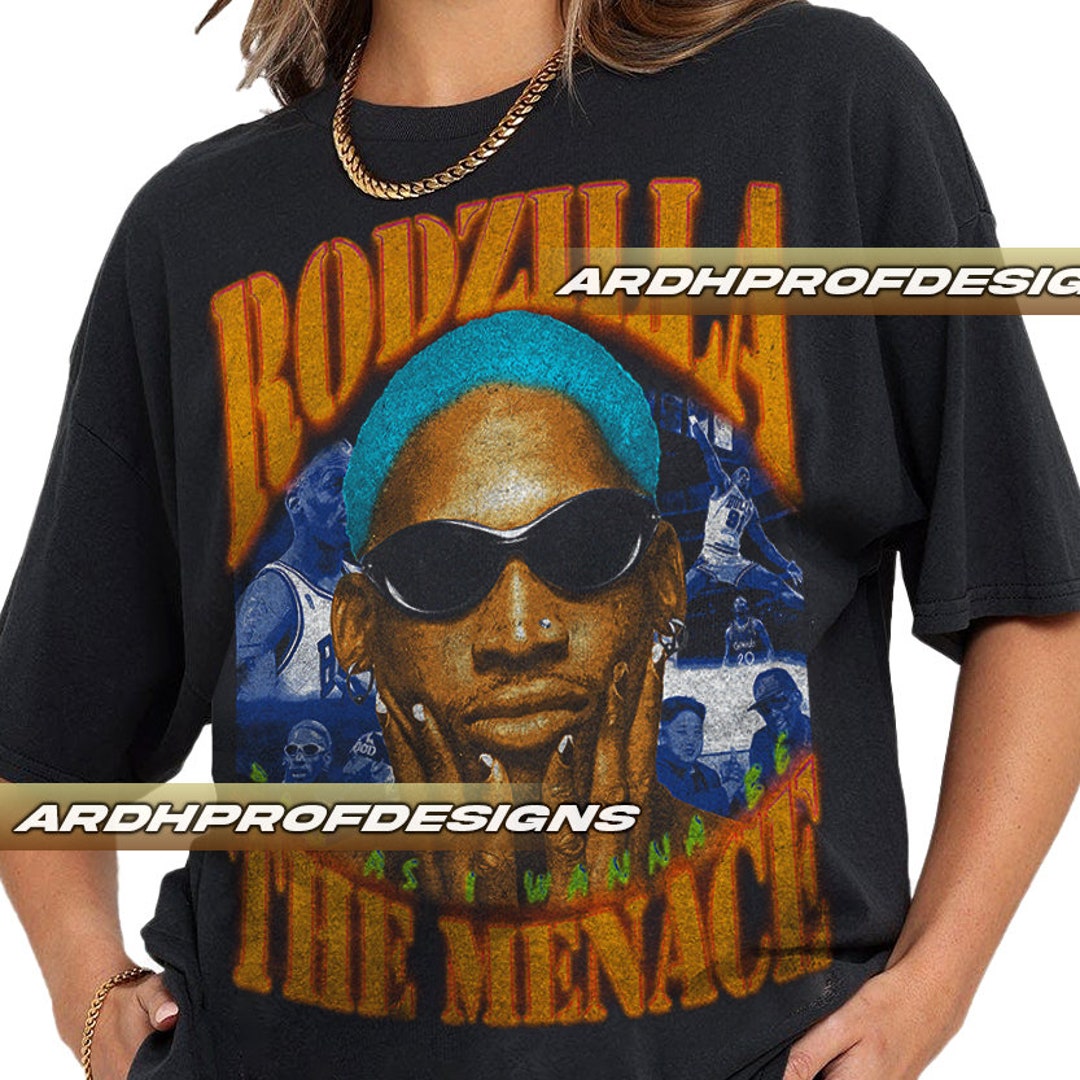 Limited Denis Rodman Rodzilla the Menace T-shirt Gift for - Etsy